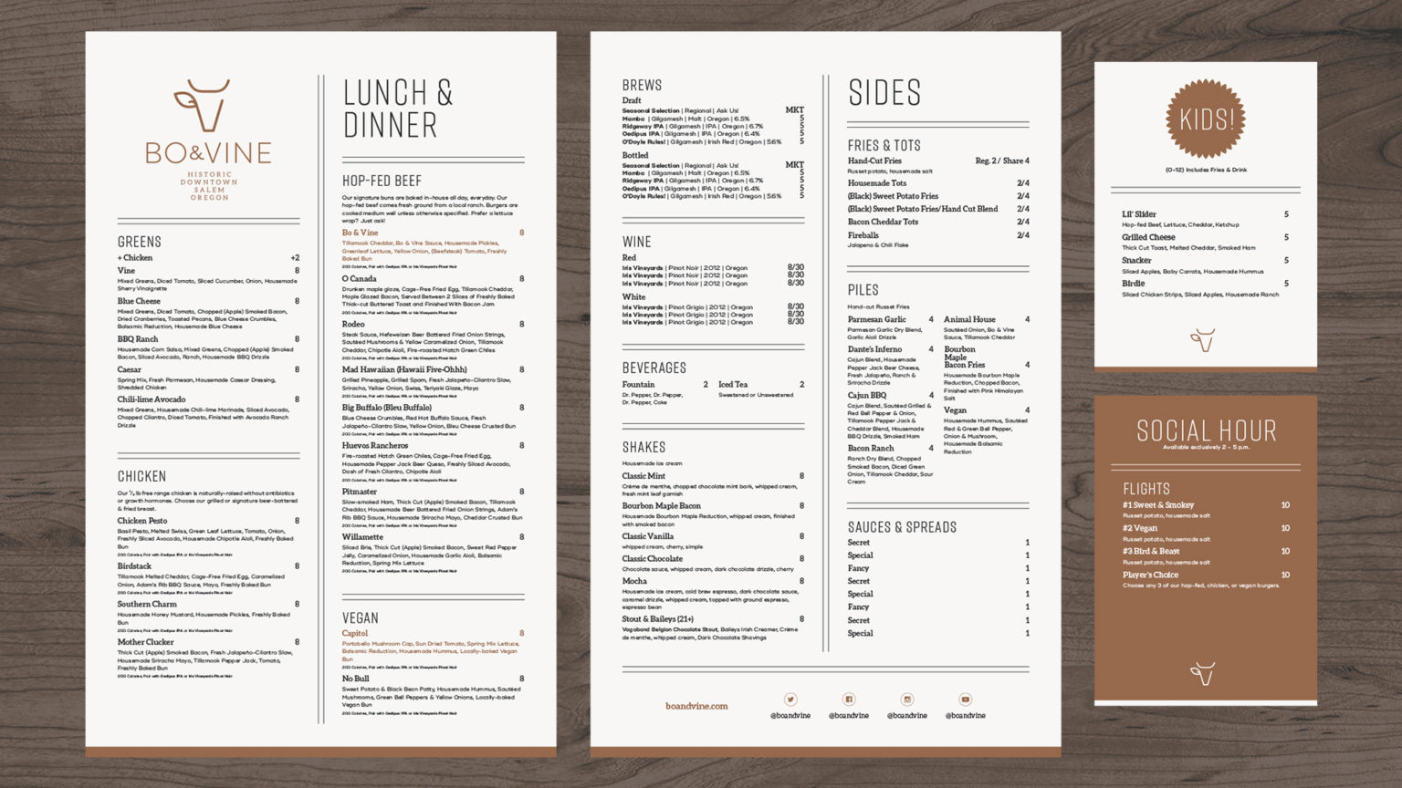 Bo & Vine Burger Bar – Wagner Design Co